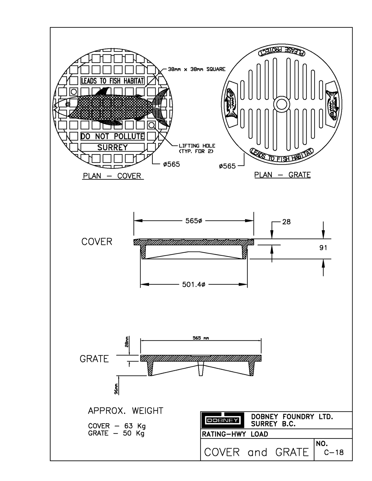 Manhole Frames & Covers — Dobney Foundry Ltd.