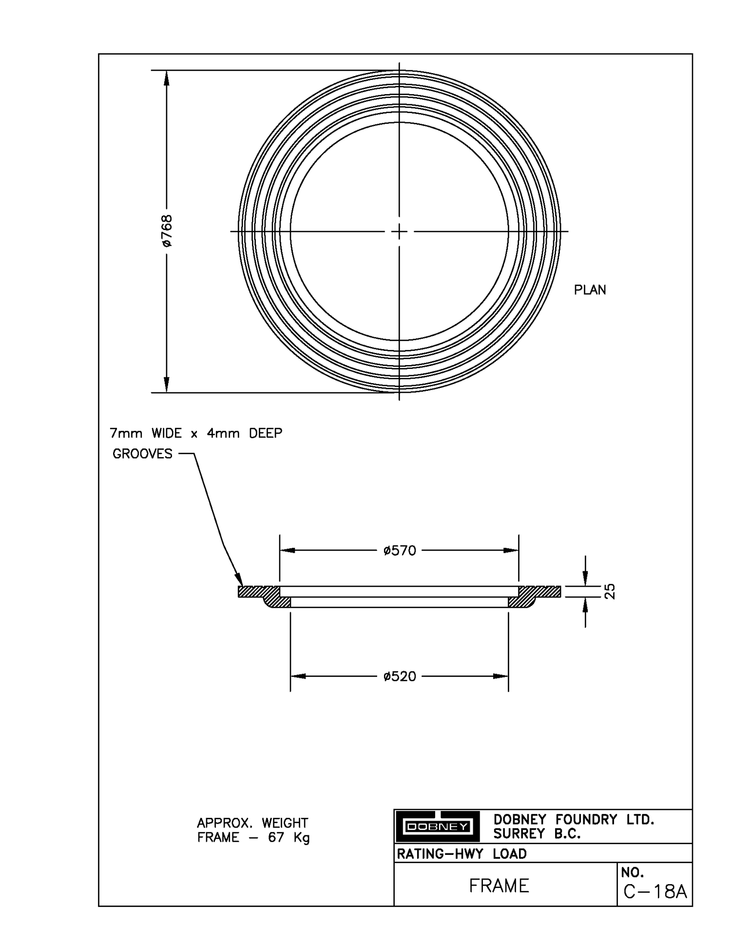 Manhole Frames & Covers — Dobney Foundry Ltd.