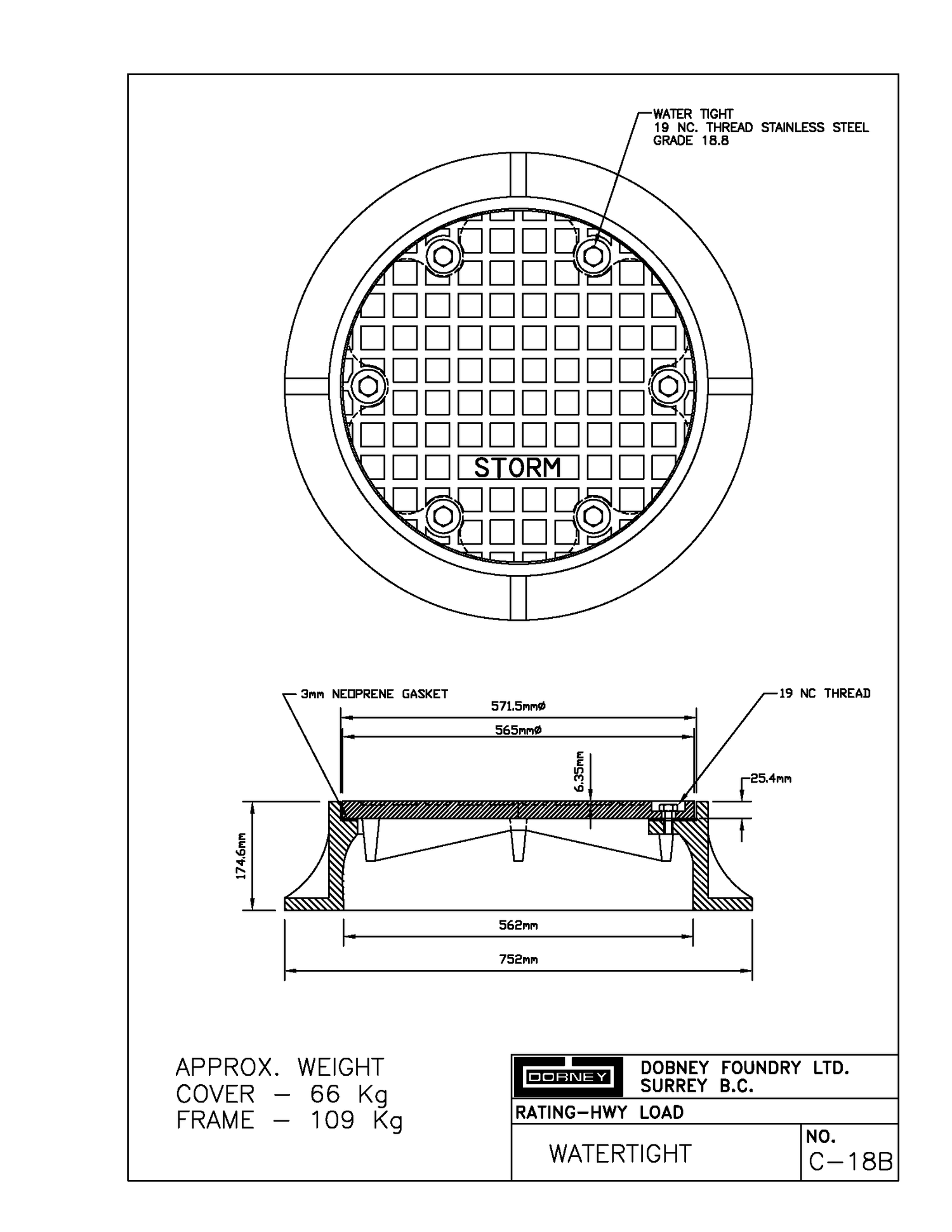 Manhole Frames & Covers — Dobney Foundry Ltd.