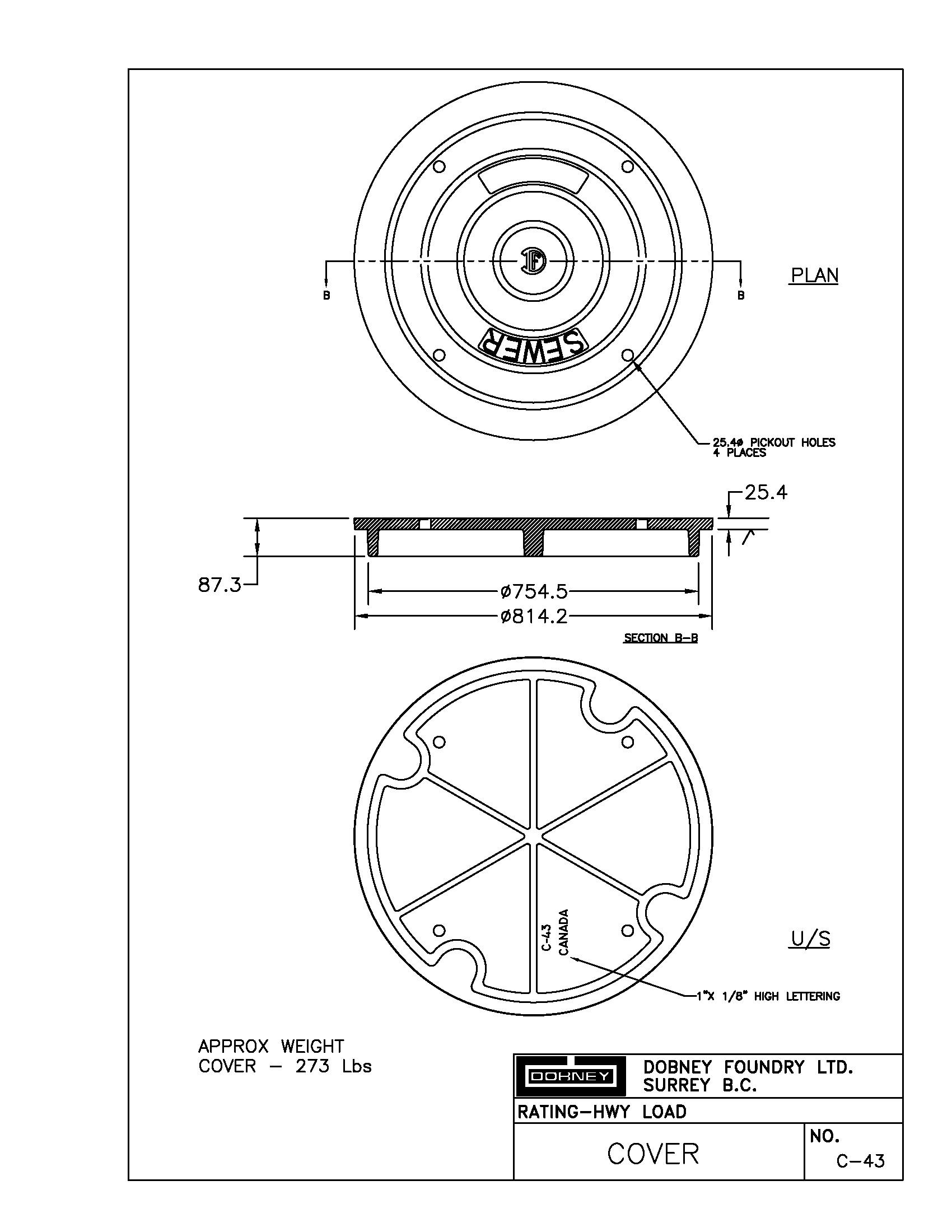 Manhole Frames & Covers — Dobney Foundry Ltd.