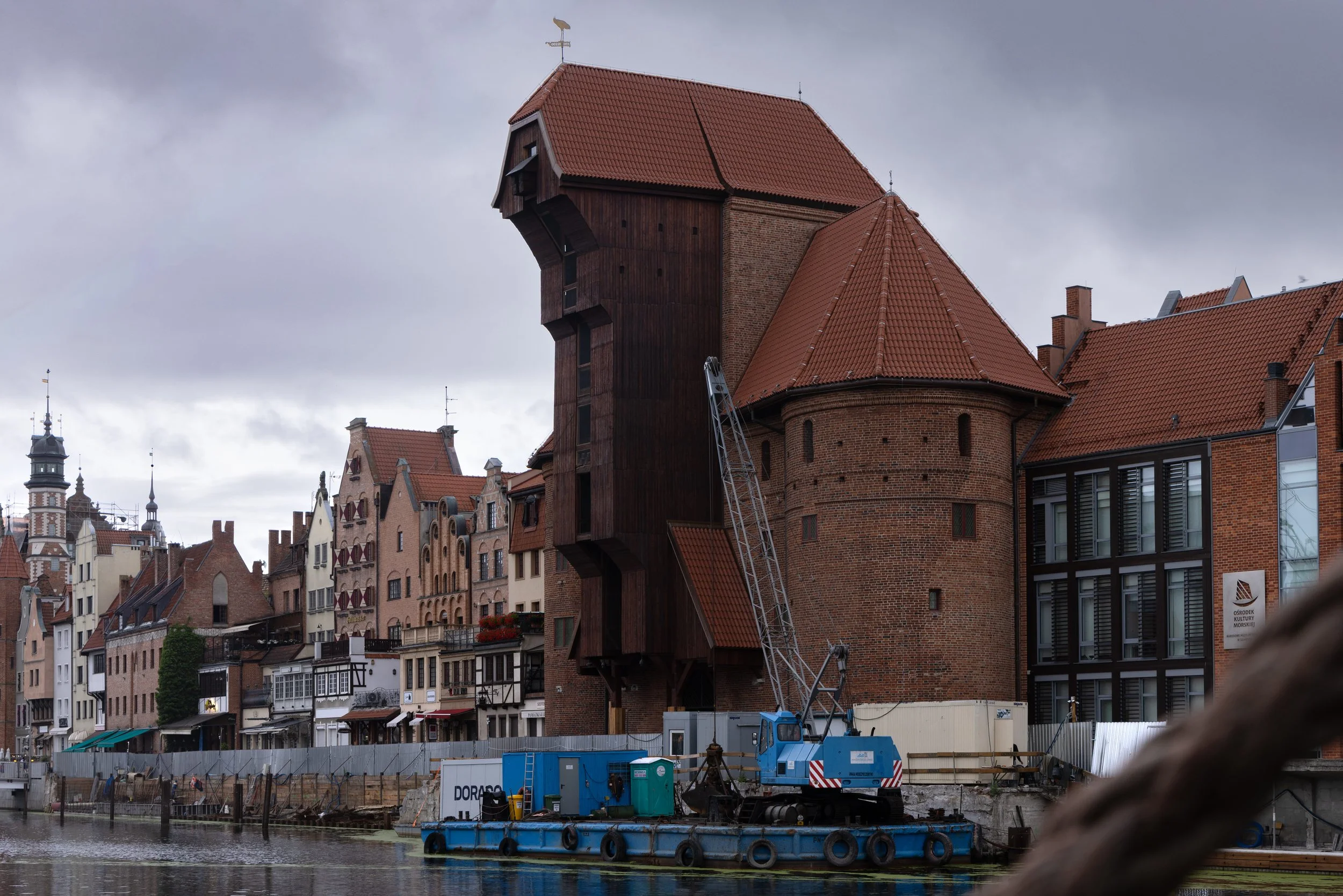 A Striking Symbol of Gdańsk, Poland is the medieval Crane Żuraw on the ...
