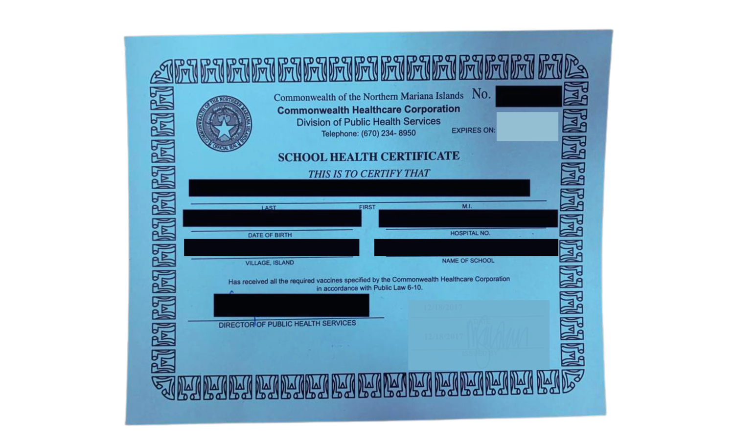 Registration — MARIANAS HIGH SCHOOL
