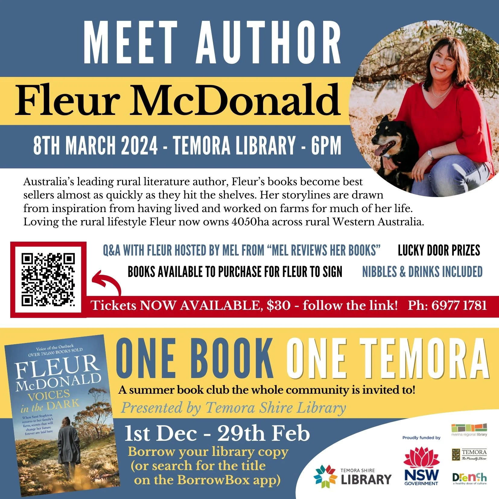 DRENCH: Meet Author Fleur McDonald — Visit Temora