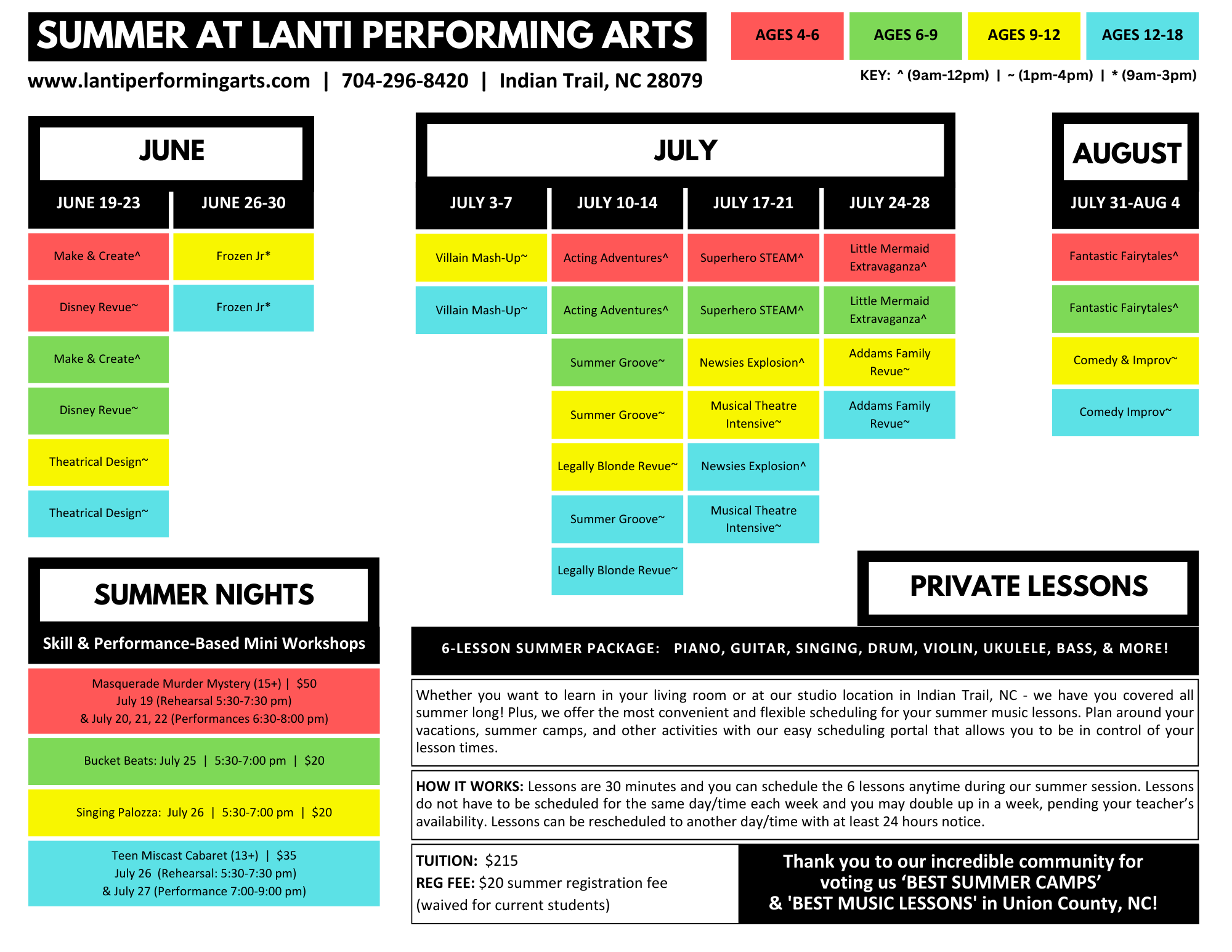 Summer Music and Acting Camps for Kids — Lanti Performing Arts