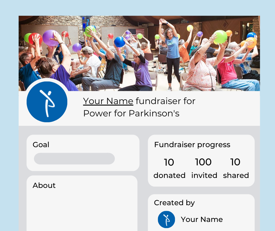 Create Your Parkinson's Fundraising Page — Power for Parkinson's
