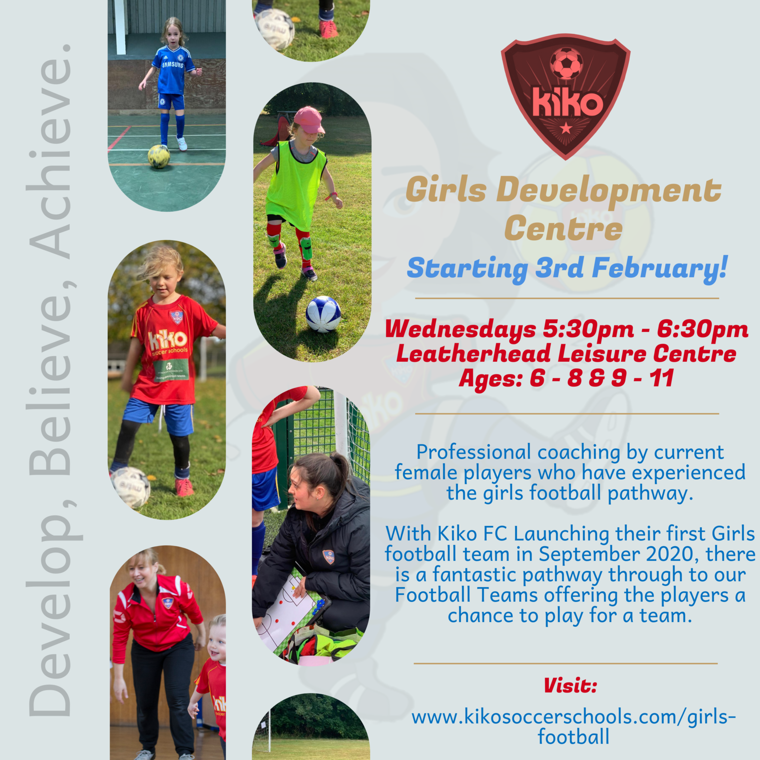 Girls Football — Kiko Football Club - Football Club in Surrey