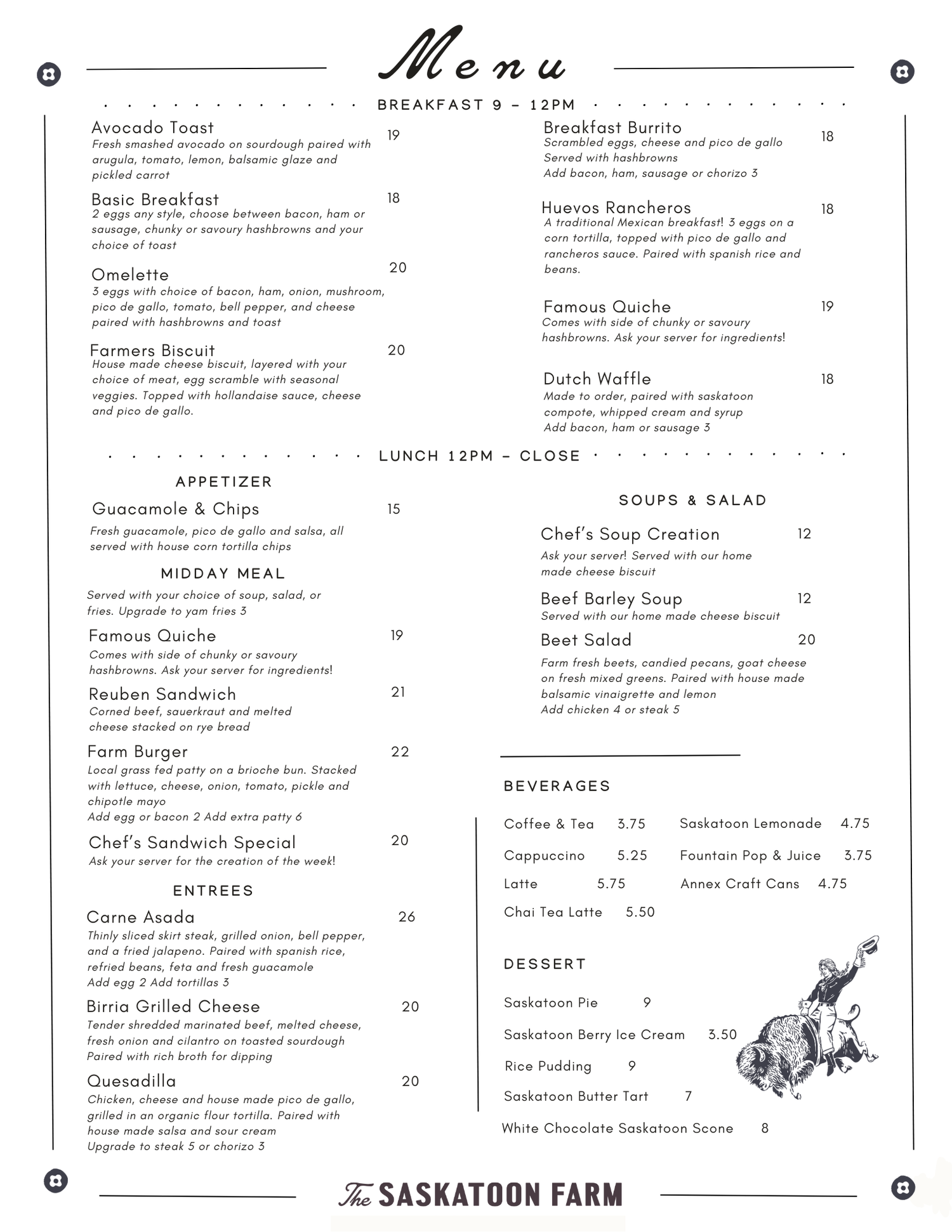 Restaurant — Saskatoon Farm