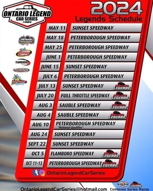 Schedule — Keaton Pipe Racing