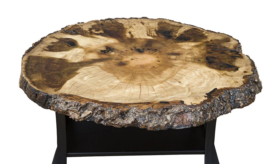 40 Inch Round Live Edge Coffee Table — Forest Ridge Woodworking