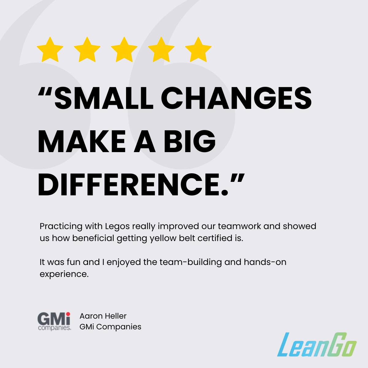 Lean Lego Simulation | Lean Training — LeanGo