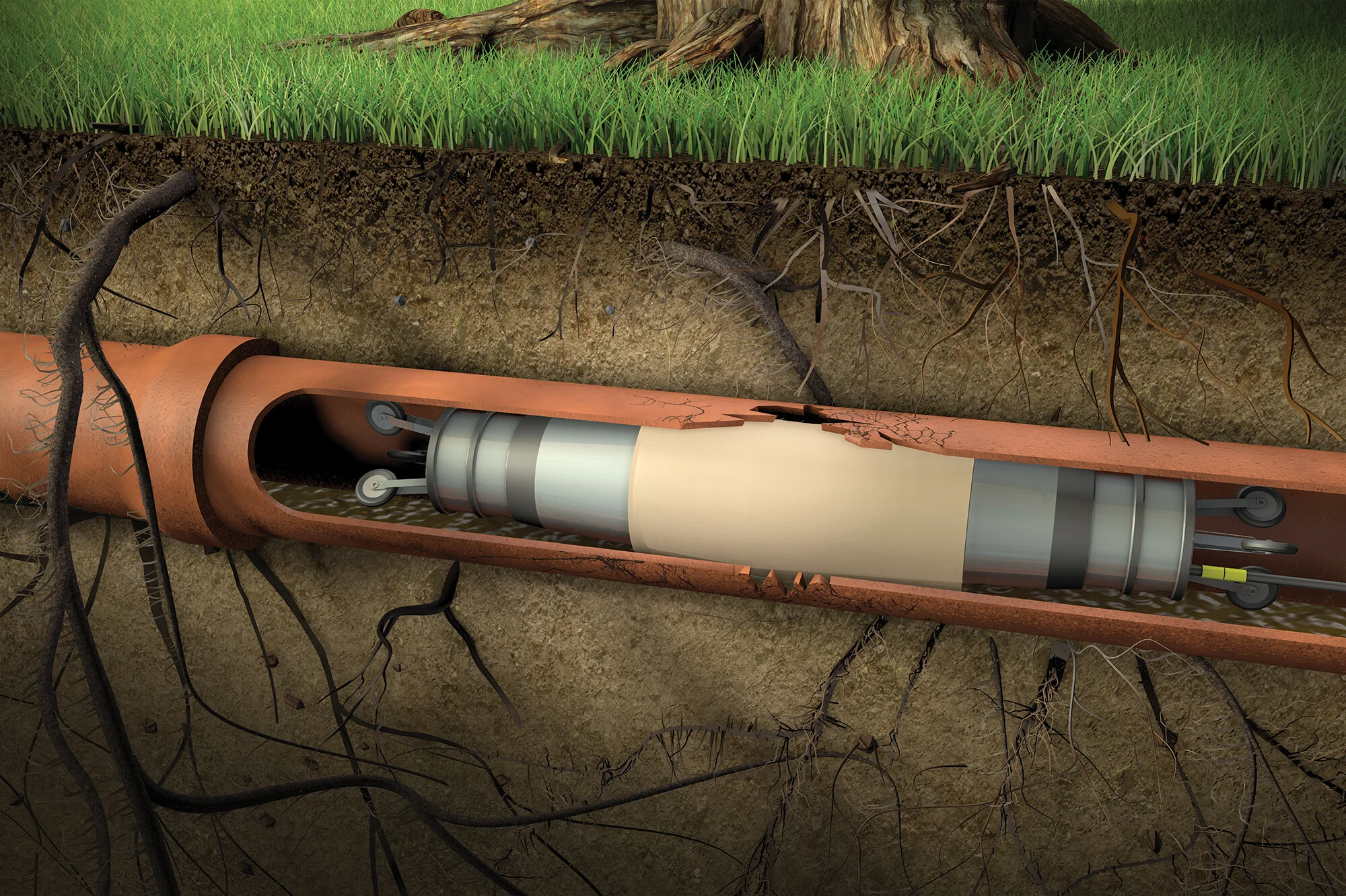 Trenchless Point Repair Solution — Video Inspection Specialists