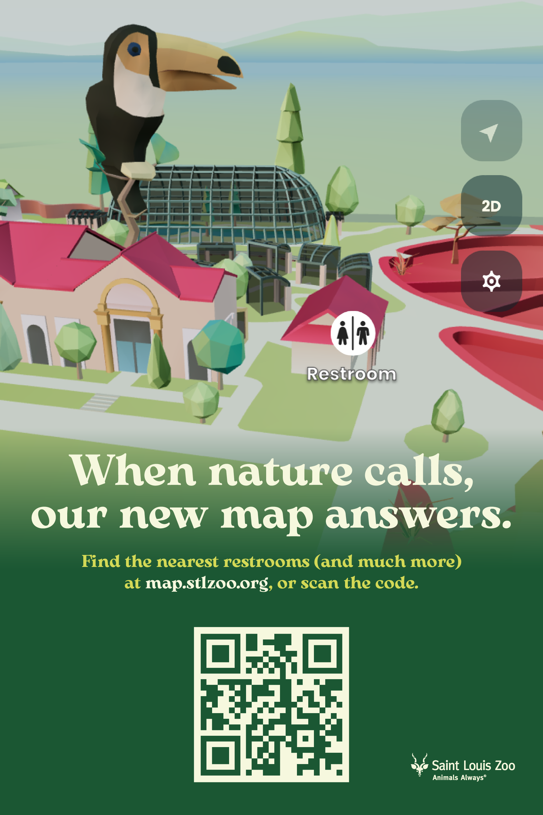 Saint Louis Zoo 3D Mobile Map — Jazzy Danziger
