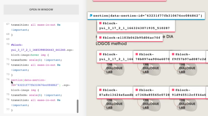 How to apply zoom when hovering over images in Squarespace — Senna Studio.