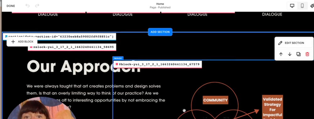 How to apply zoom when hovering over images in Squarespace — Senna Studio.