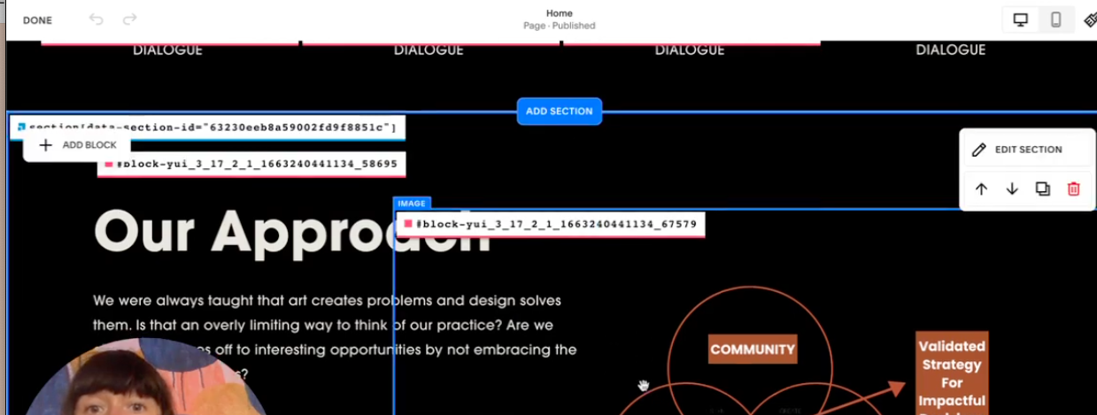 How to apply zoom when hovering over images in Squarespace — Senna Studio.