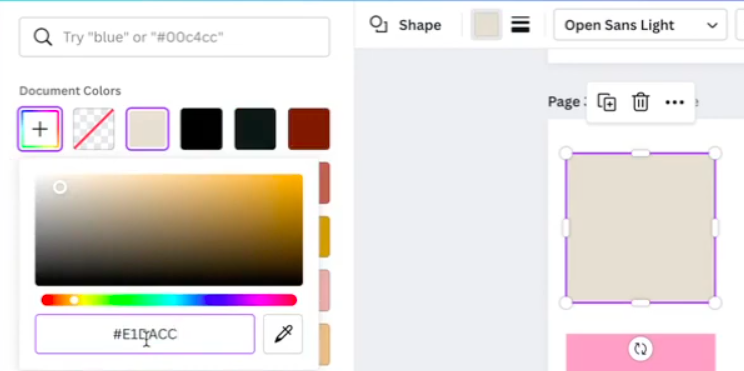 How To Pick Colours From An Image In Canva — Senna Studio.