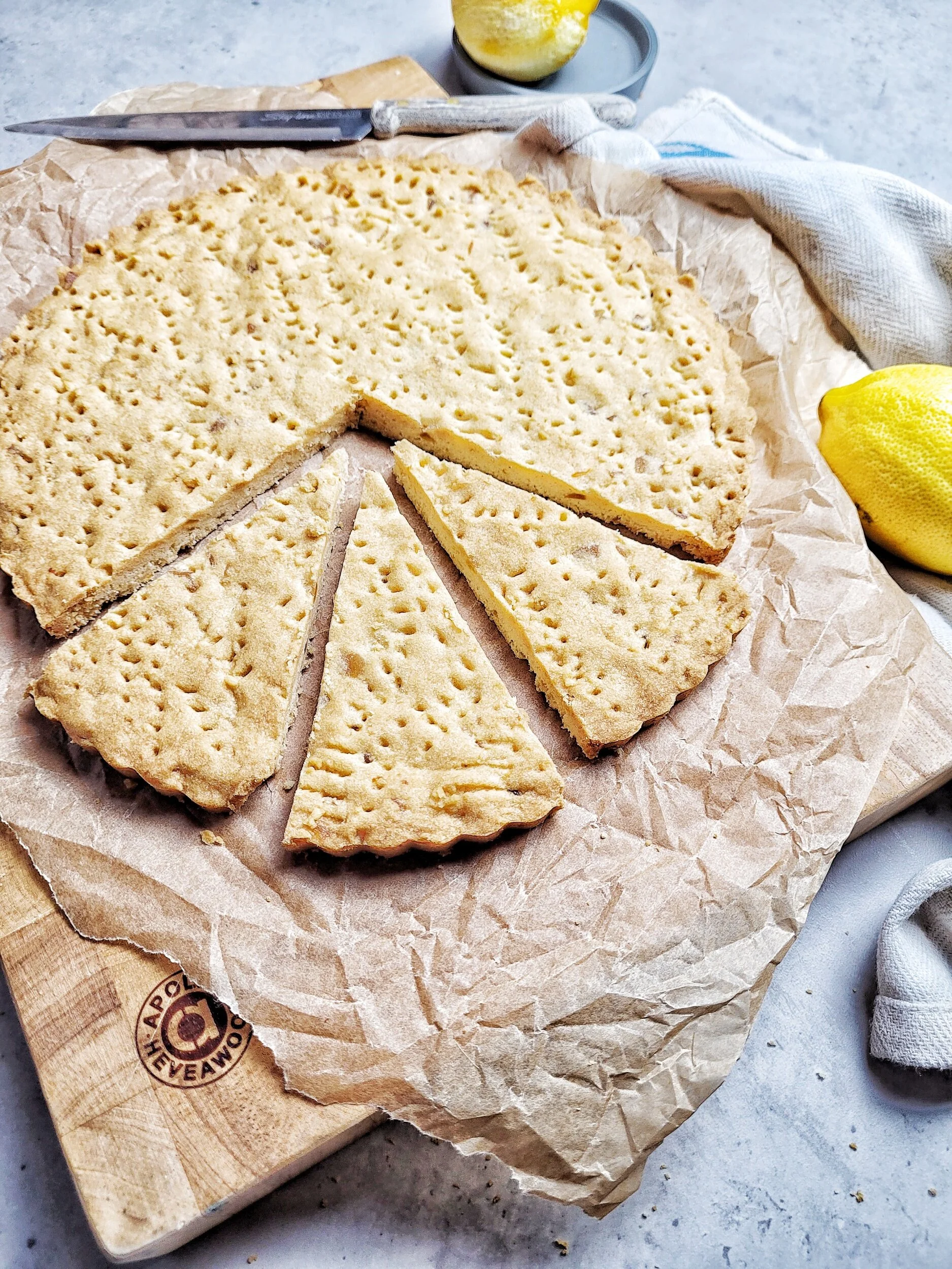 Lemon and ginger shortbread — The Nomadic Feast