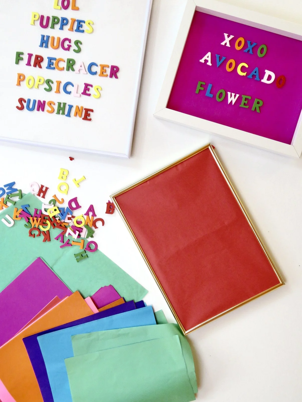 TYPOGRAPHY WALL DECOR WORD PUZZLE DIY-spice it up with dori