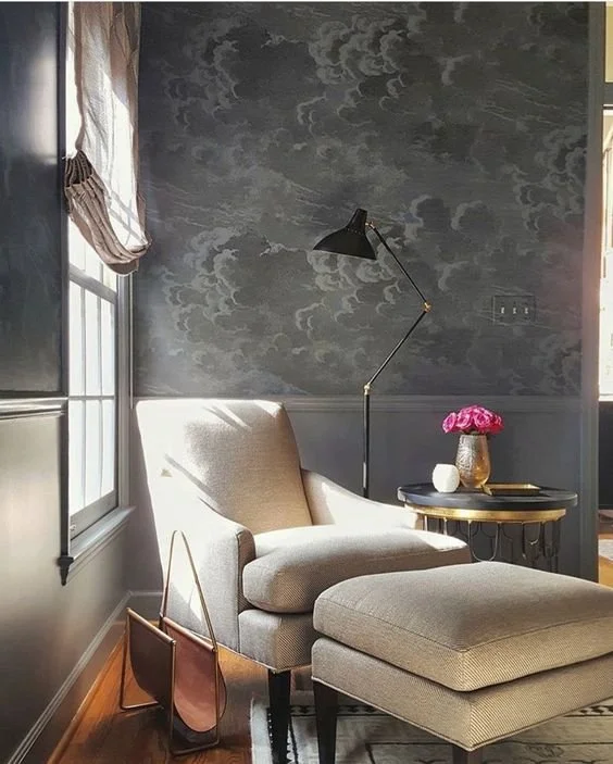 Living room wallpaper inspiration | Kate Wiltshire Design