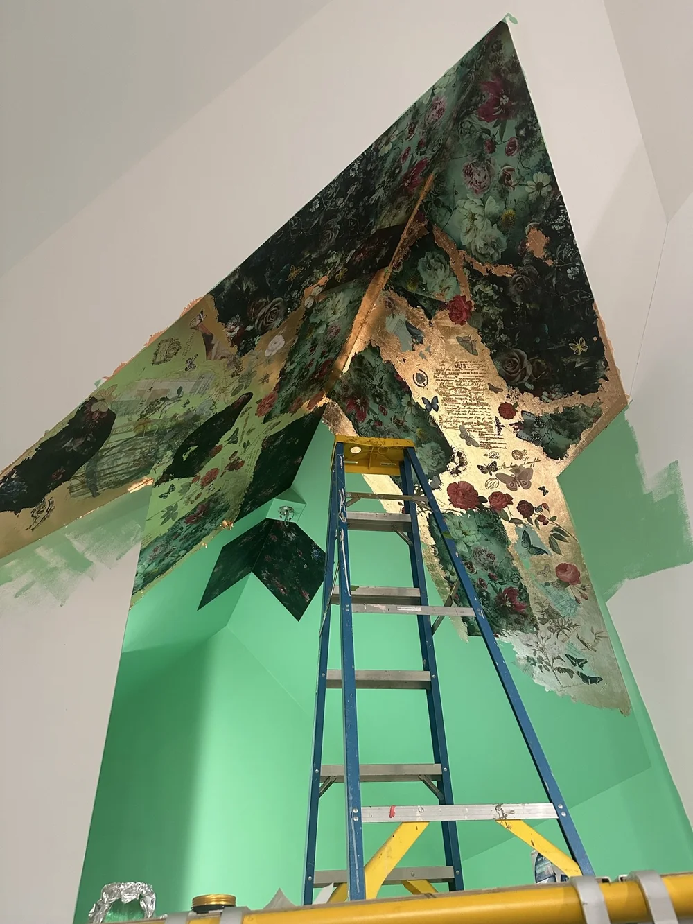 Mixed Media Collage Ceiling — The Beige Blues