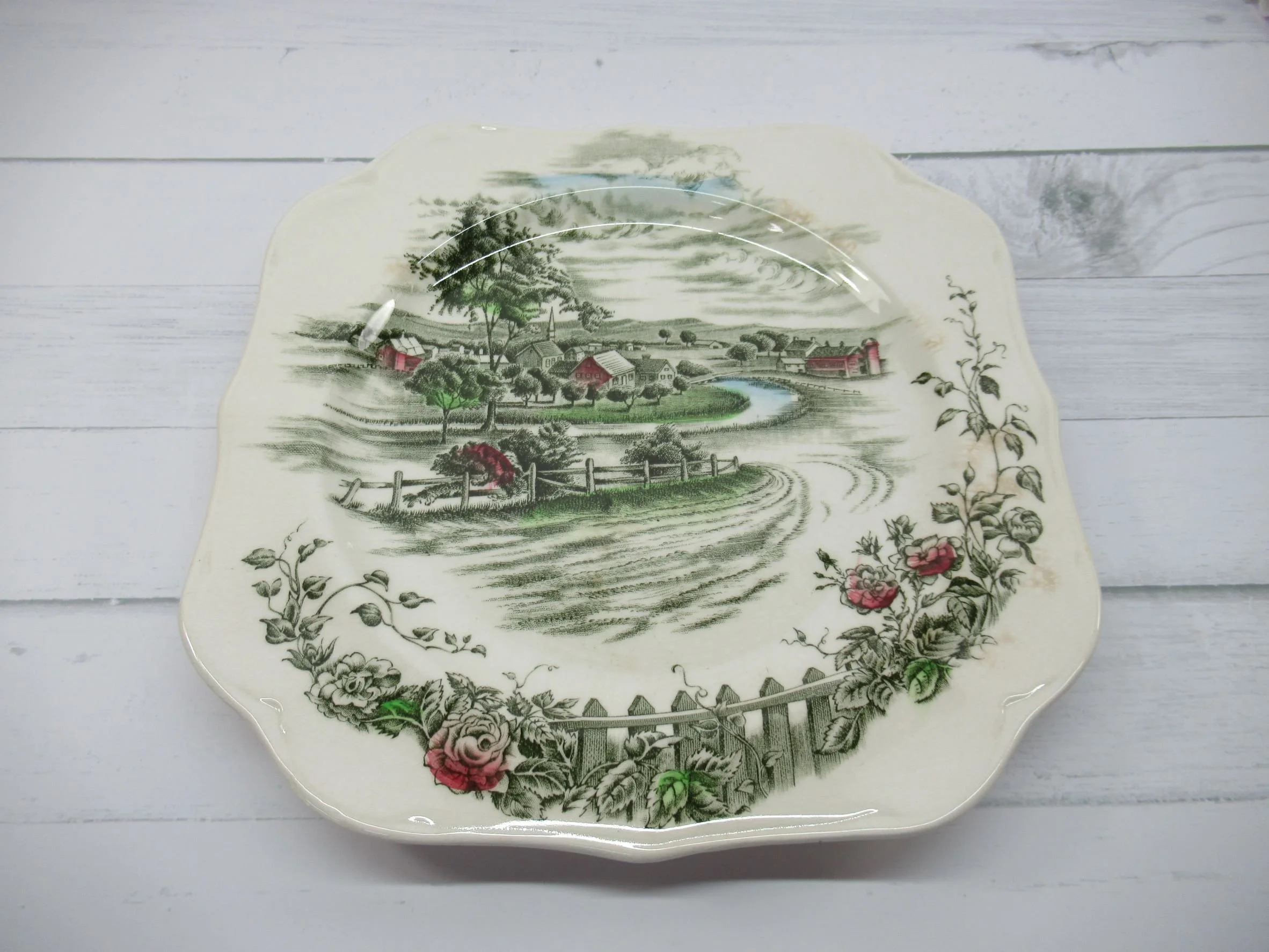 Vintage Lord Nelson Pottery England Collectible Art Plate 'The Valley ...