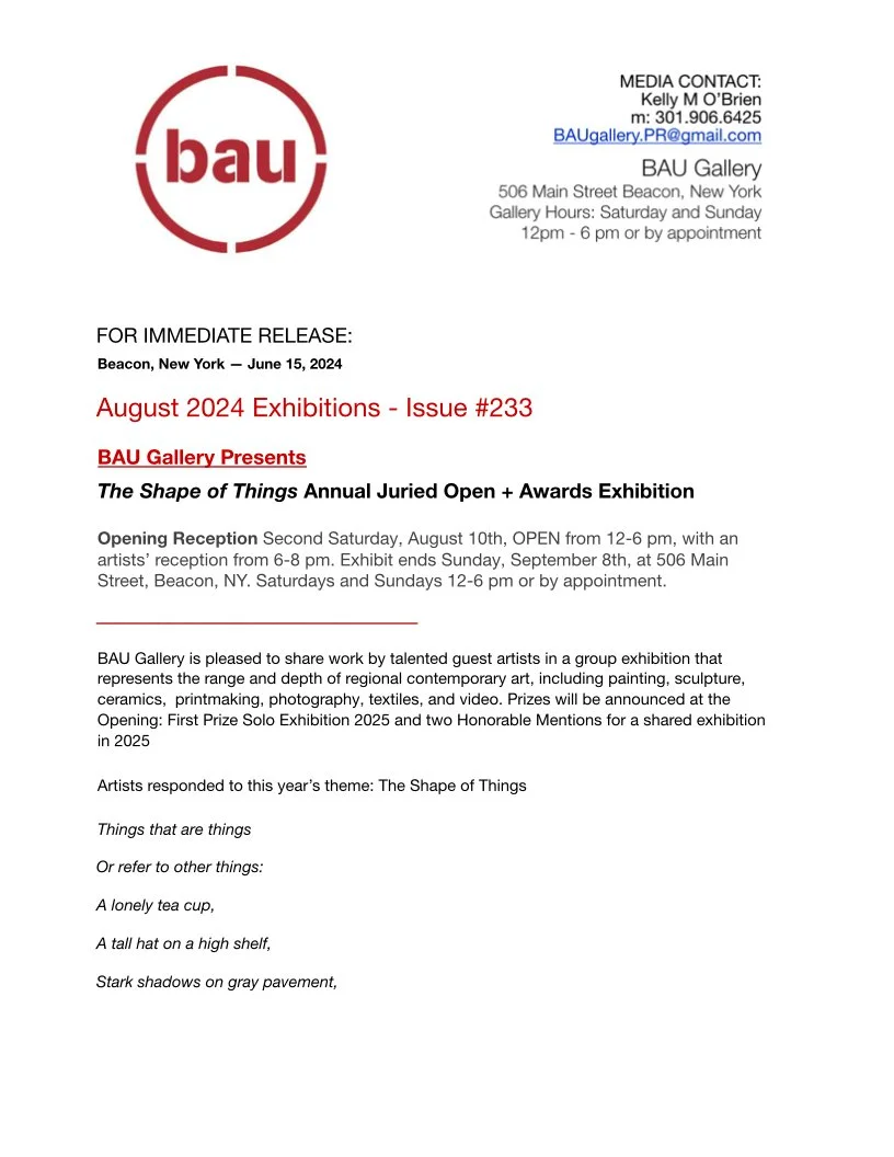 Upcoming — BAU Gallery