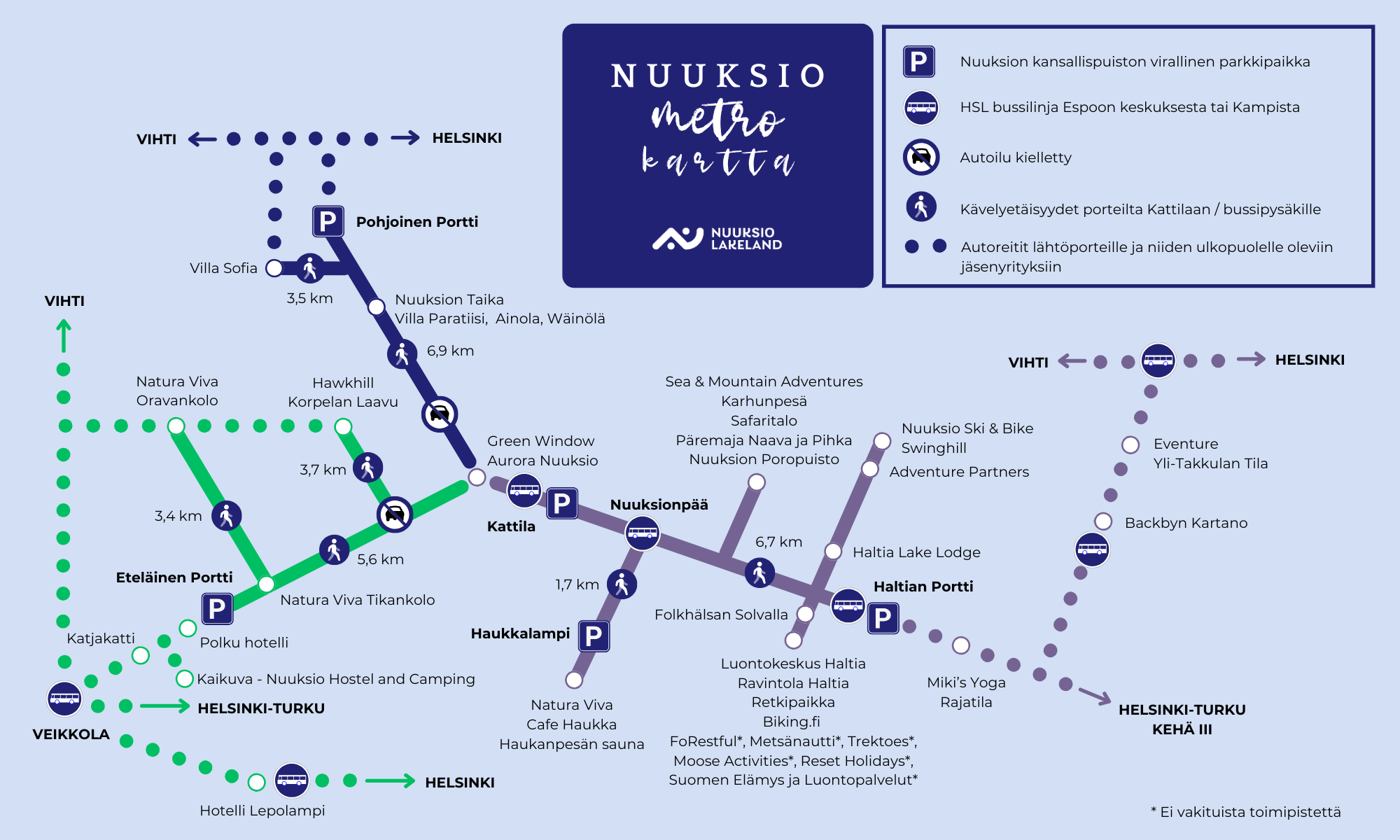 Nuuksion kartat ja reitit — Nuuksio Lakeland