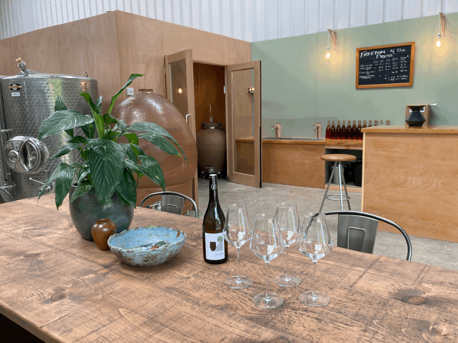 Space requirements for the small winery. — Freedom of the Press