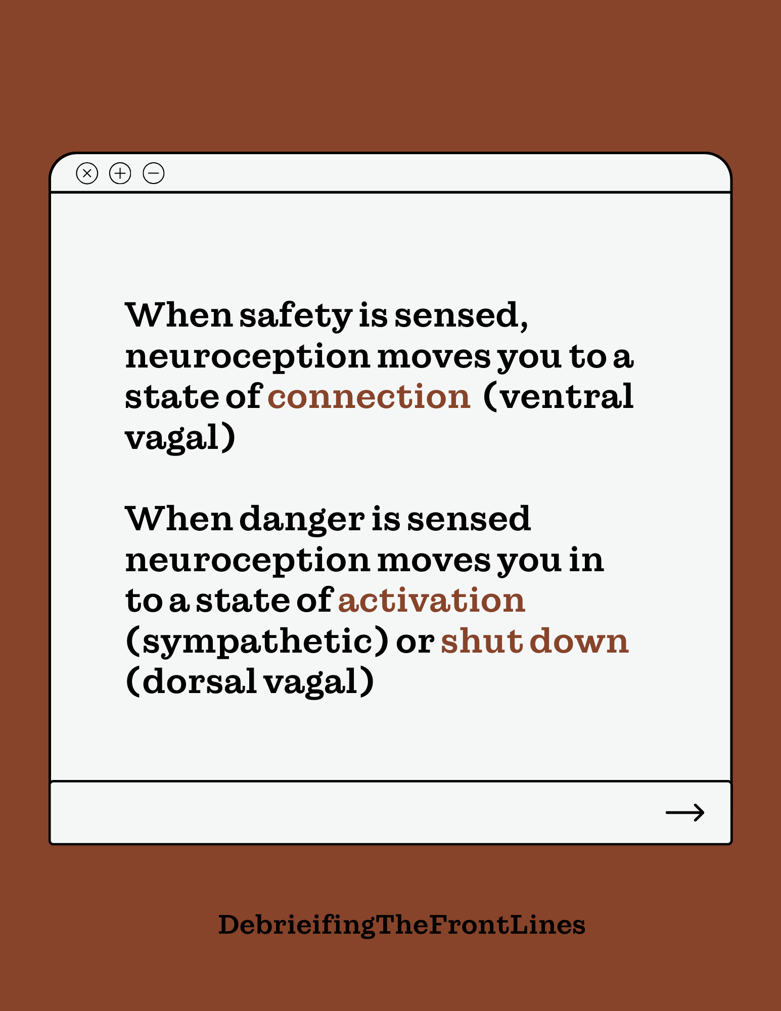 Polyvagal + Neuroception PDF — Debriefing the Front Lines Inc.