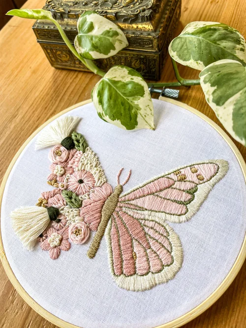 Embroidery Kit for Beginners with Sunflower - Video Tutorial - Sherwood ...