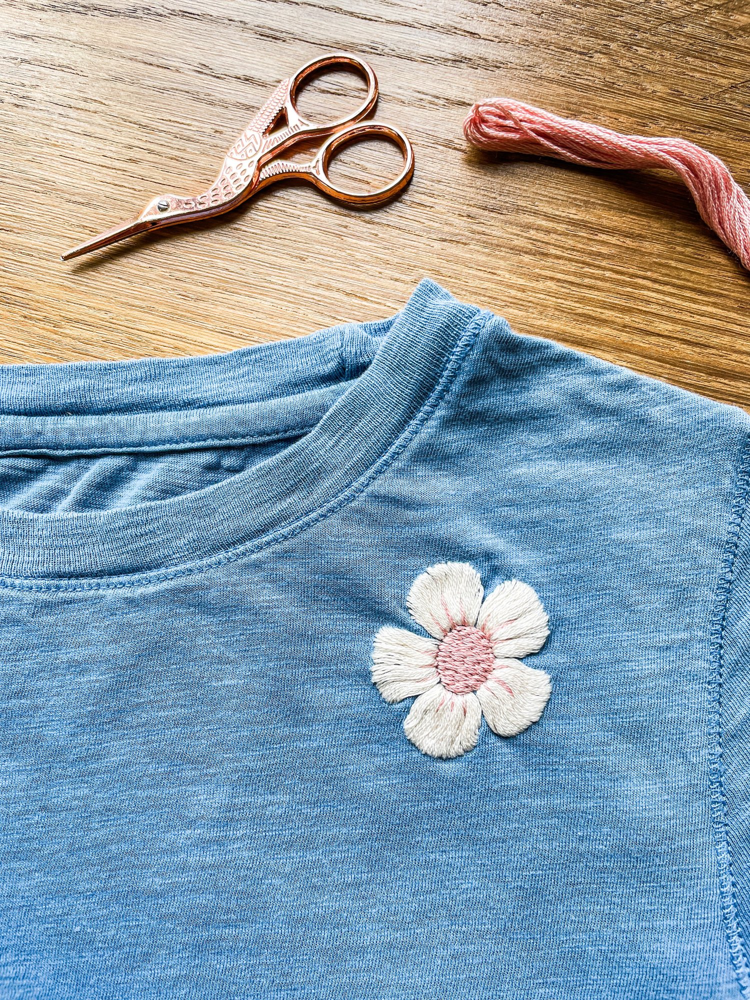 Daisy Embroidery Stick and Stitch Patch - Row of Daisies — Sherwood ...