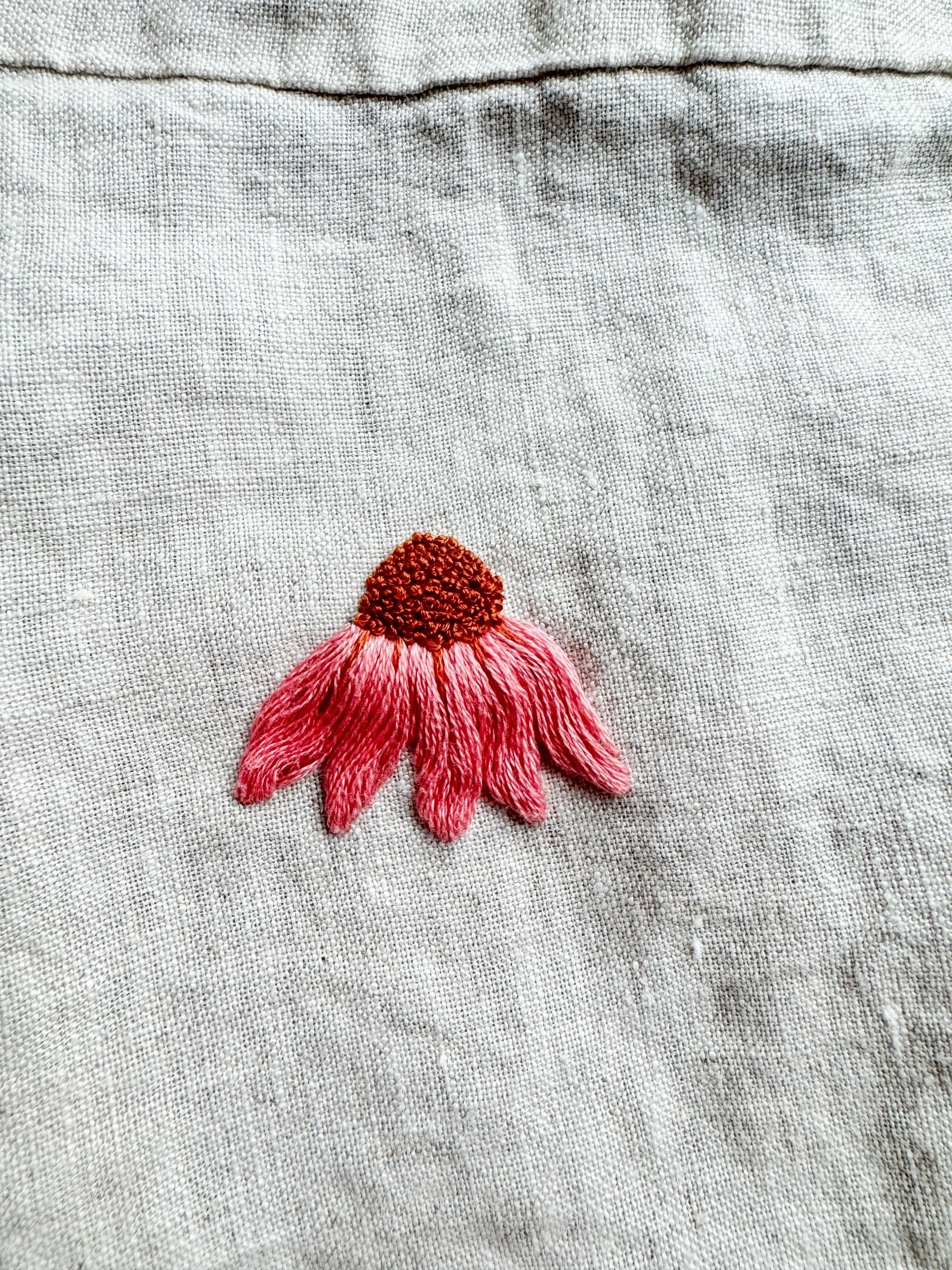 Daisy Embroidery Stick and Stitch Patch - Row of Daisies — Sherwood ...
