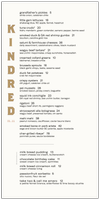 Kindred Menu — Kindred Restaurant | Voted Best Restaurant in Charlotte