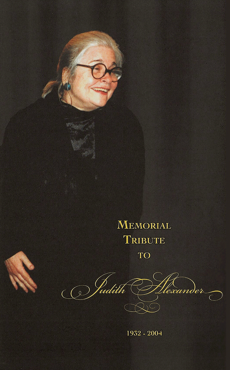 Celebration of Judith — Judith Alexander Foundation