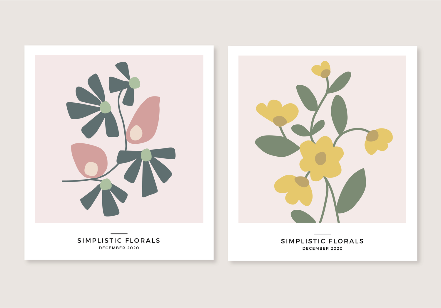 Simplistic Floral Exercise — Jamie B Design