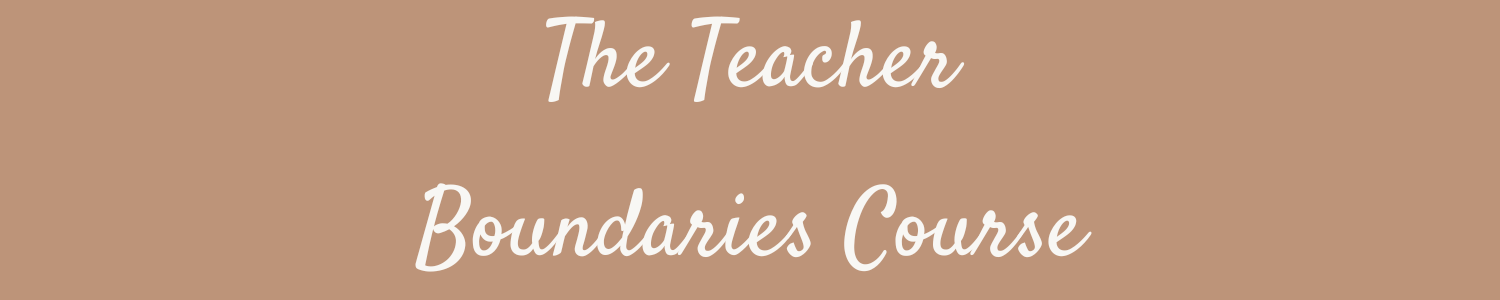 The Teacher Boundaries Course — Gemma Drinkall - HeadSphere