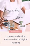 How to Use Time Block Method Digital Planner — The Pink Ink