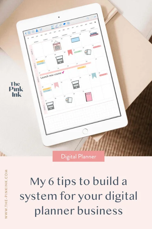 6 tips to successful Digital Planner Business — The Pink Ink
