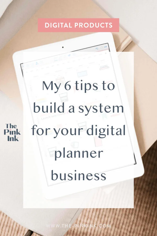 6 tips to successful Digital Planner Business — The Pink Ink