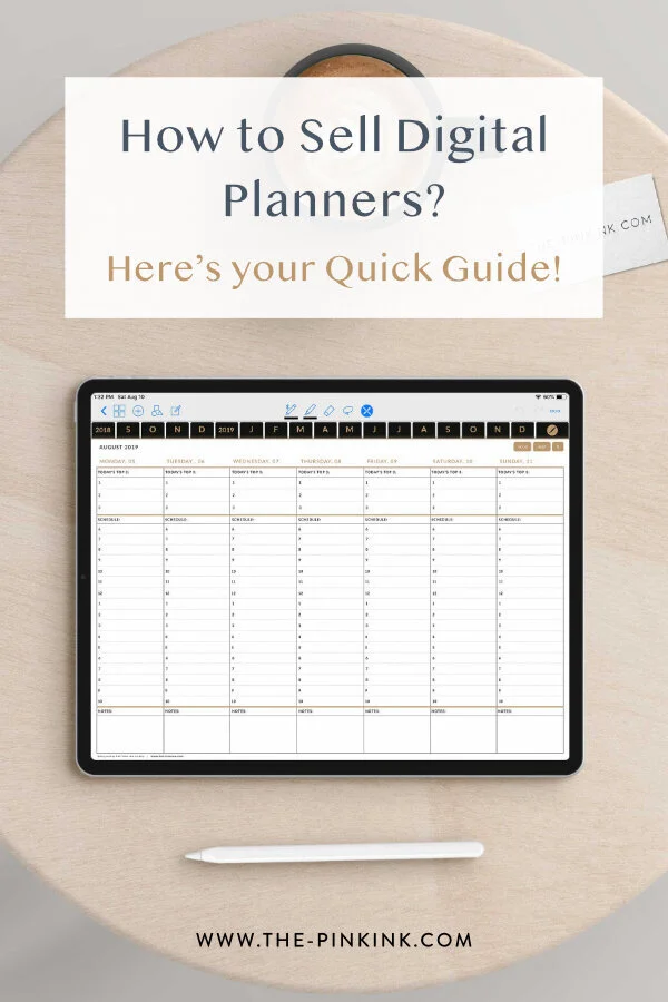 How To Sell Digital Planner Here s Your Quick Guide The Pink Ink 
