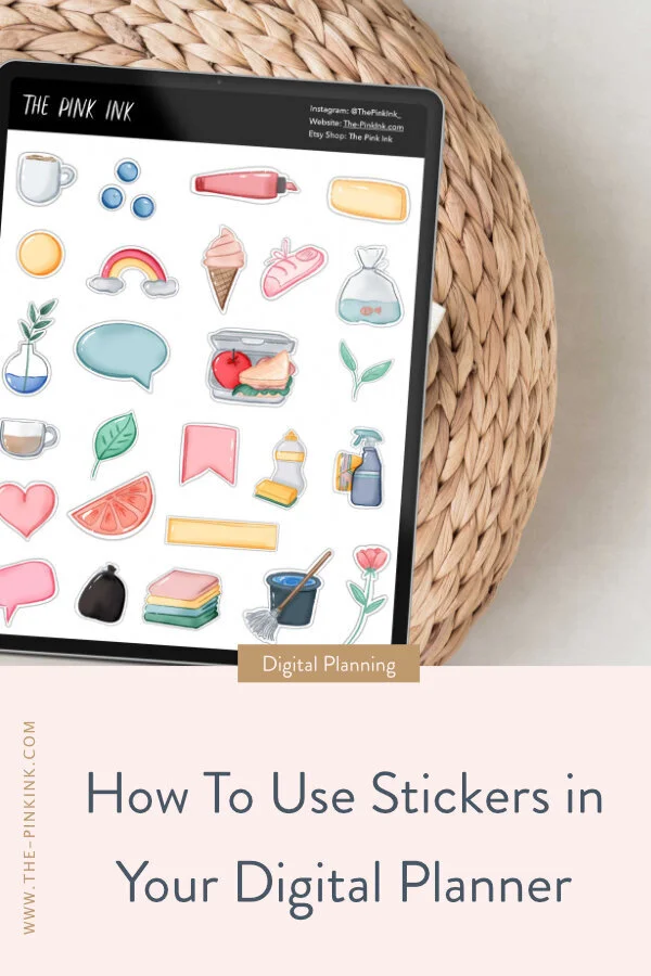 How to Use Digital Stickers on your iPad — The Pink Ink