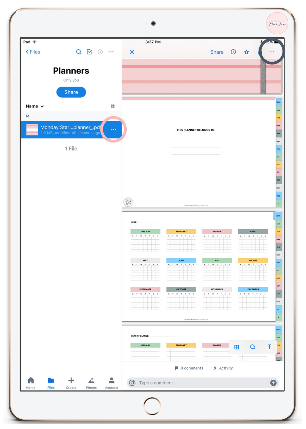 How to import PDFs and Planner files in GoodNotes — The Pink Ink