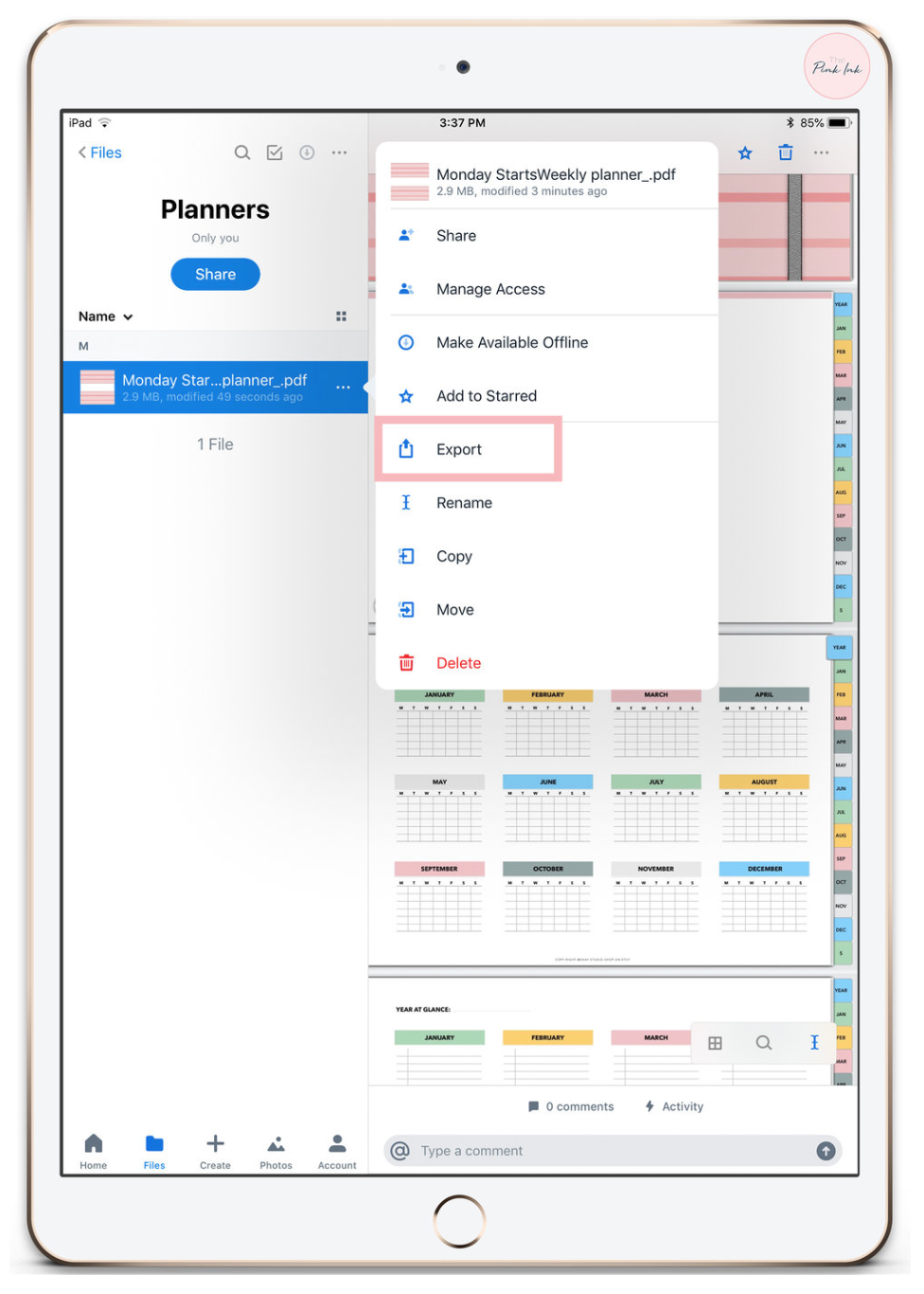 How to import PDFs and Planner files in GoodNotes — The Pink Ink