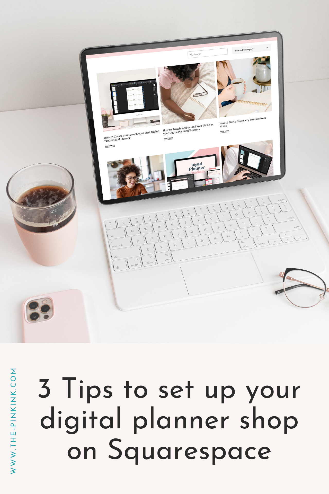 Sell Digital Products on Squarespace — The Pink Ink