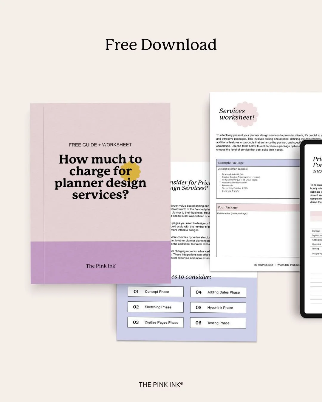Personalized Digital Planner Design Portfolio — The Pink Ink