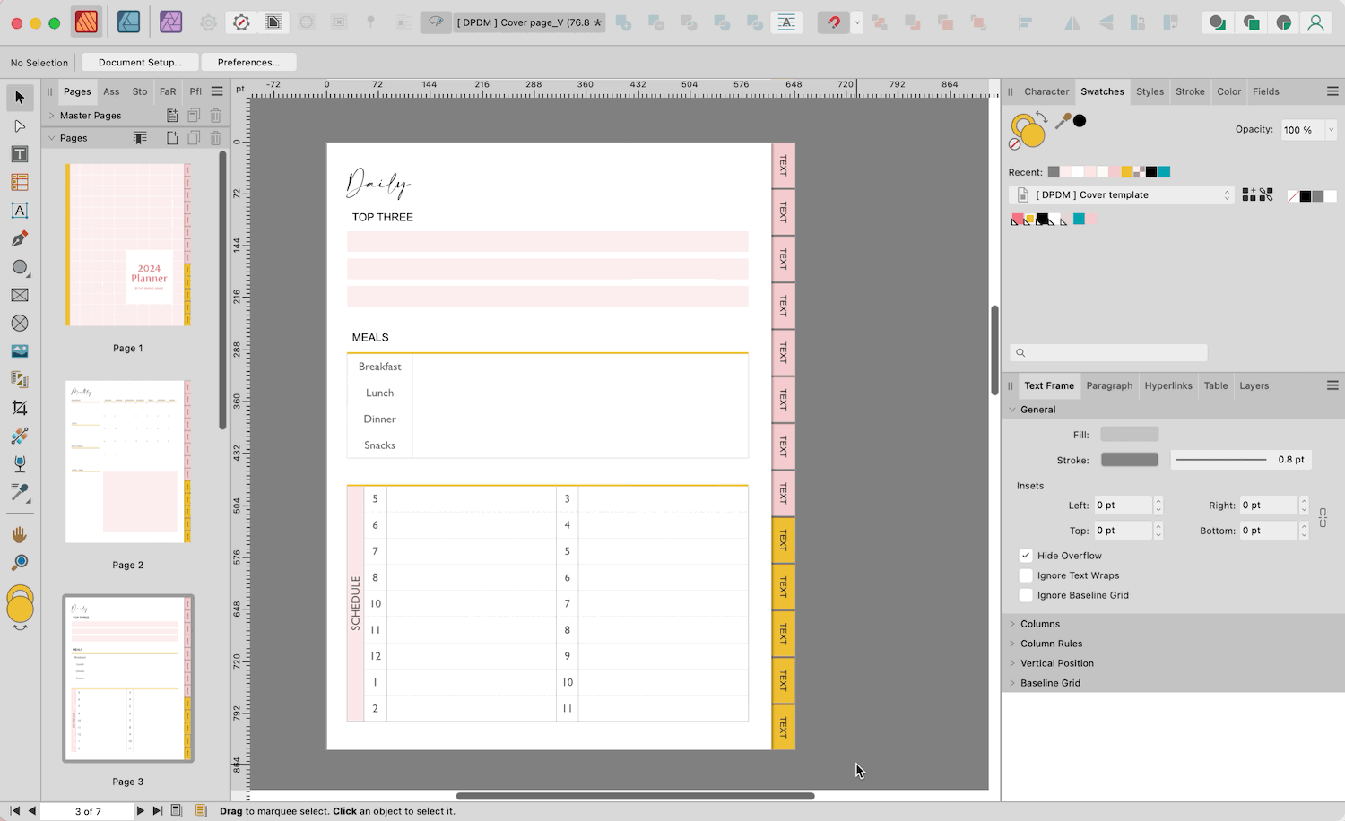 Use Affinity Publisher to Create Digital Planners — The Pink Ink
