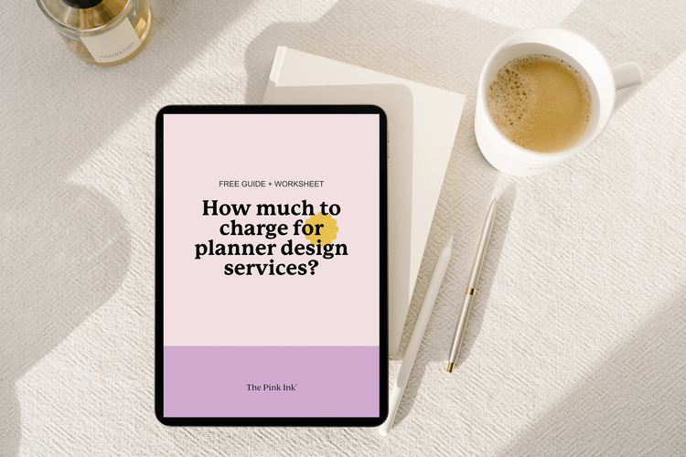 Free Planner Design Pricing Guide & Worksheet — The Pink Ink