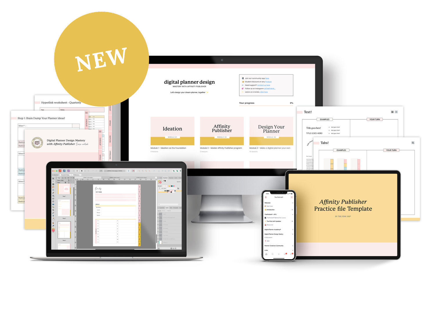 Digital Planner Design & Digital Stationary Courses — The Pink Ink