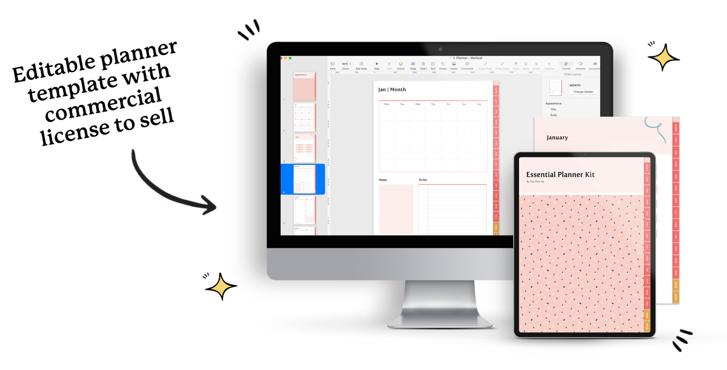 5 Tips to Create Digital Products in Apple Keynote — The Pink Ink