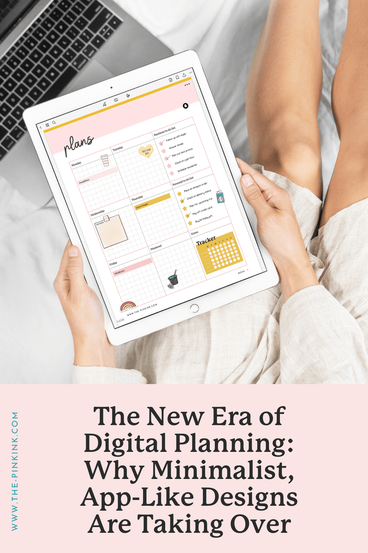 Era Digital Planning: Minimalist App-Like Designs — The Pink Ink